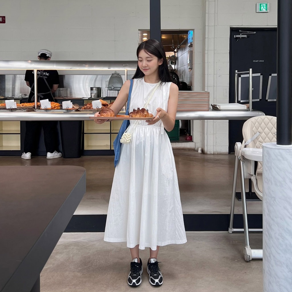 urbanic strap nylon long dress ops 3color | ファッション通販サイト NUGU