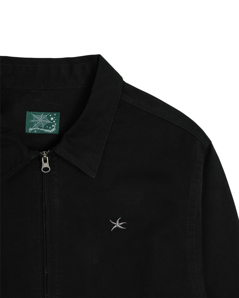 TCM washed mini logo jacket (black) | ファッション通販サイト NUGU