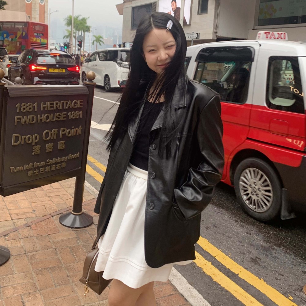 Cinnamon leather jacket (1color) | ファッション通販サイト NUGU