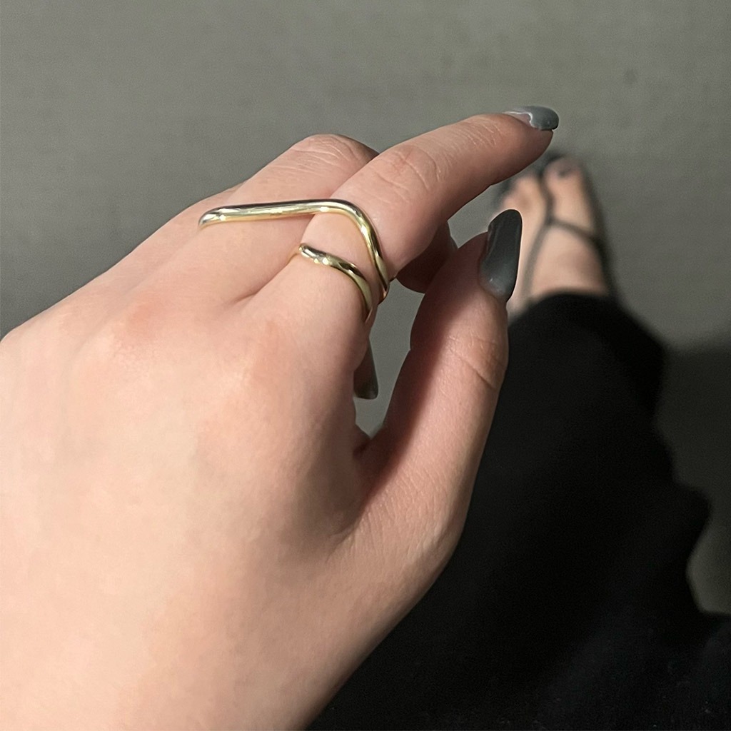 two strings wave ring | ファッション通販サイト NUGU