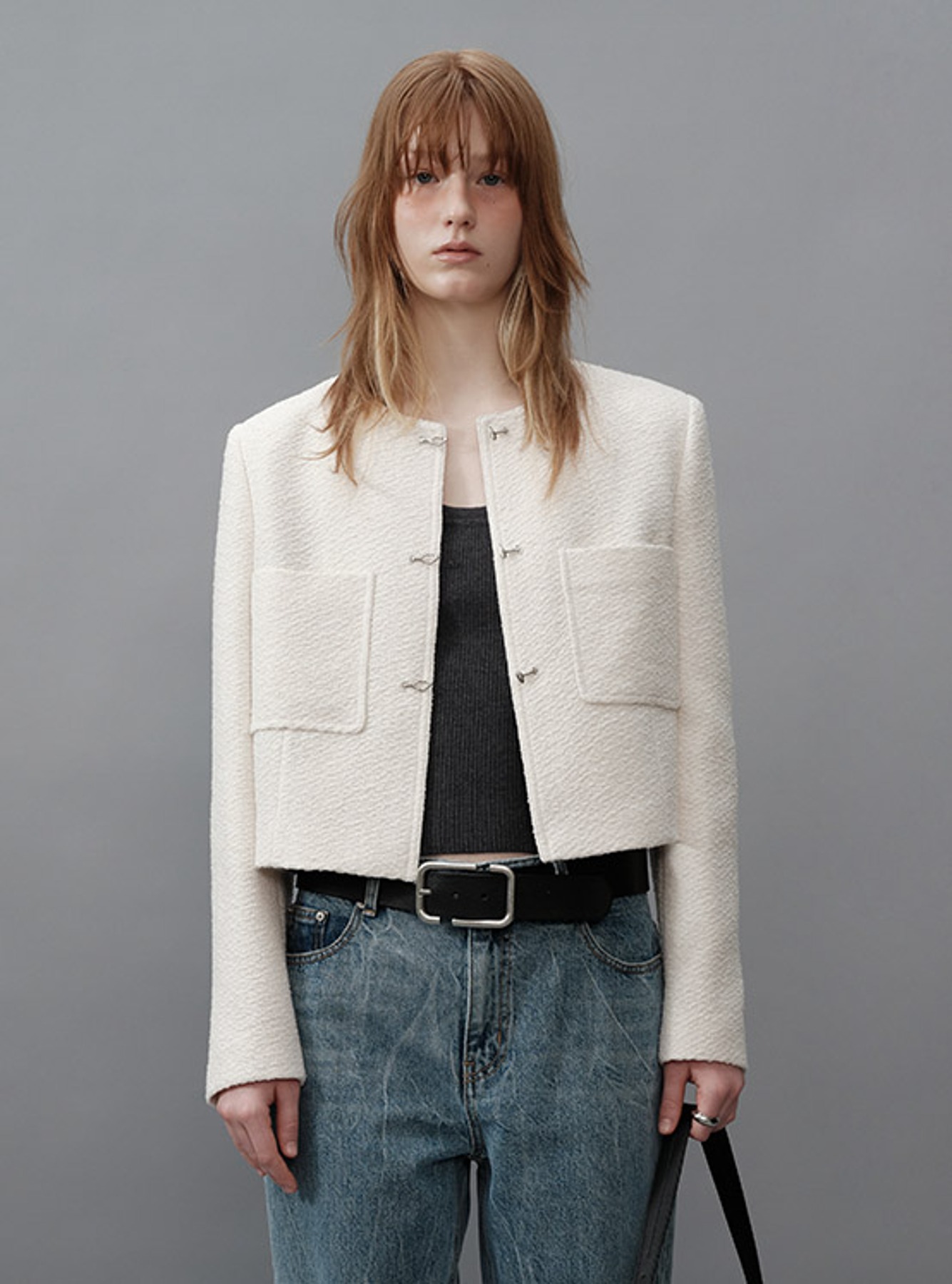 Pocket Tweed Jacket_2color | ファッション通販サイト NUGU