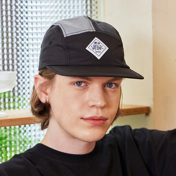 Multi Color Palm Tree Label Camp Cap Black | ファッション通販サイト NUGU