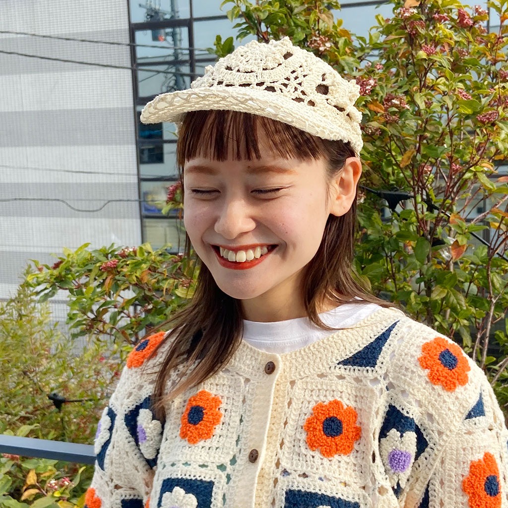 bibi flower knitting cap | ファッション通販サイト NUGU