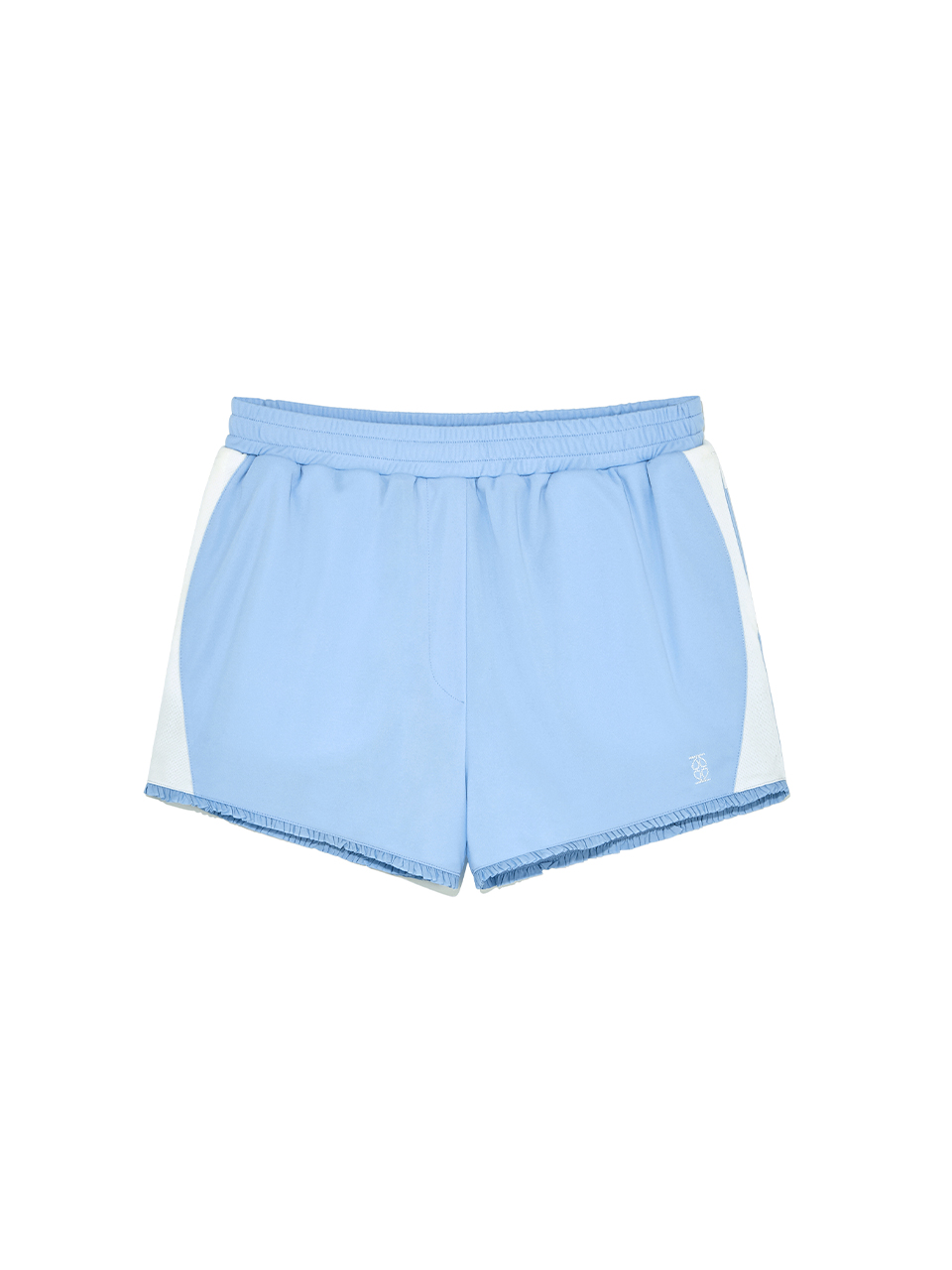 Frill Jersey Shorts Sky Blue Off-White | ファッション通販サイト NUGU