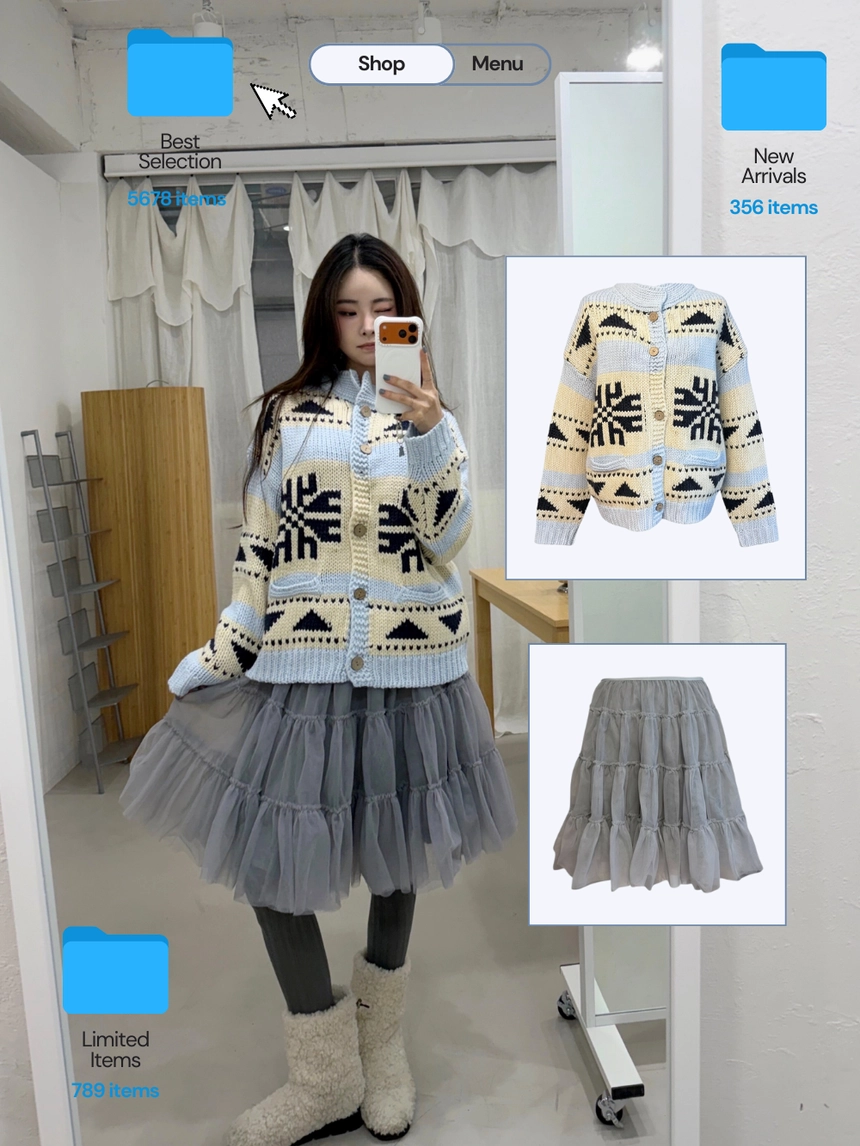 オーバーサイズニットカーディガン | ファッション通販サイト NUGU