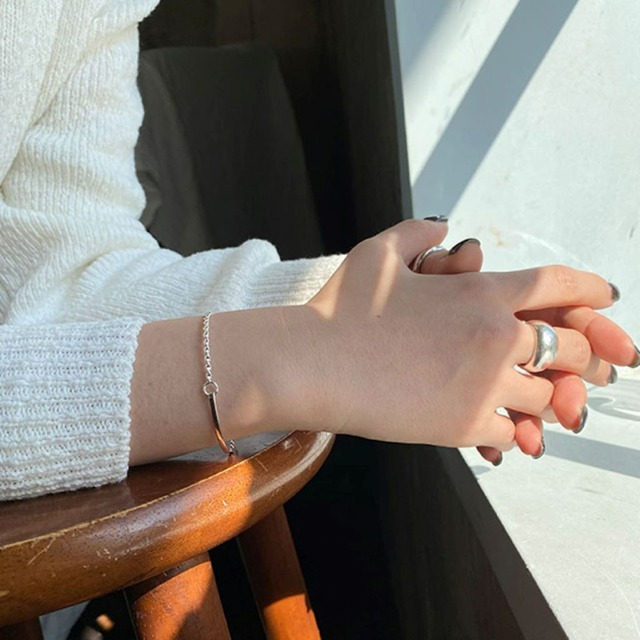 [925 silver] Huit.silver.12 / tictac bracelet | NUGU