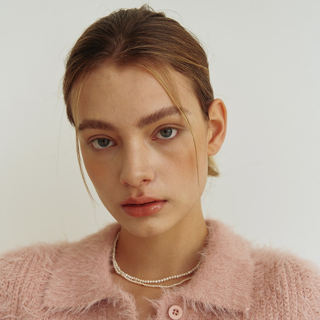 pure white pearl necklace (Silver 925) | NUGU