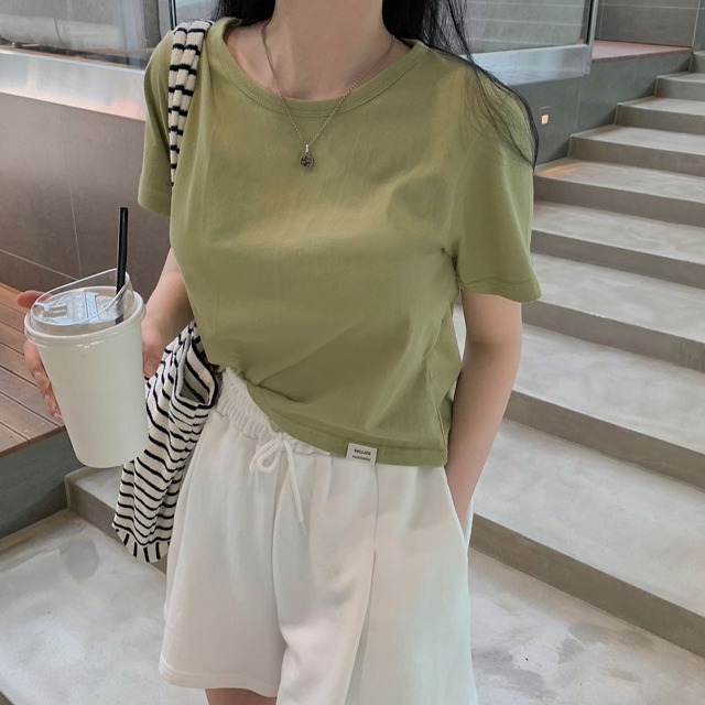 [BELLIDE MADE/2size/8色] 着回し抜群デイリーラベル半袖Tシャツ | NUGU