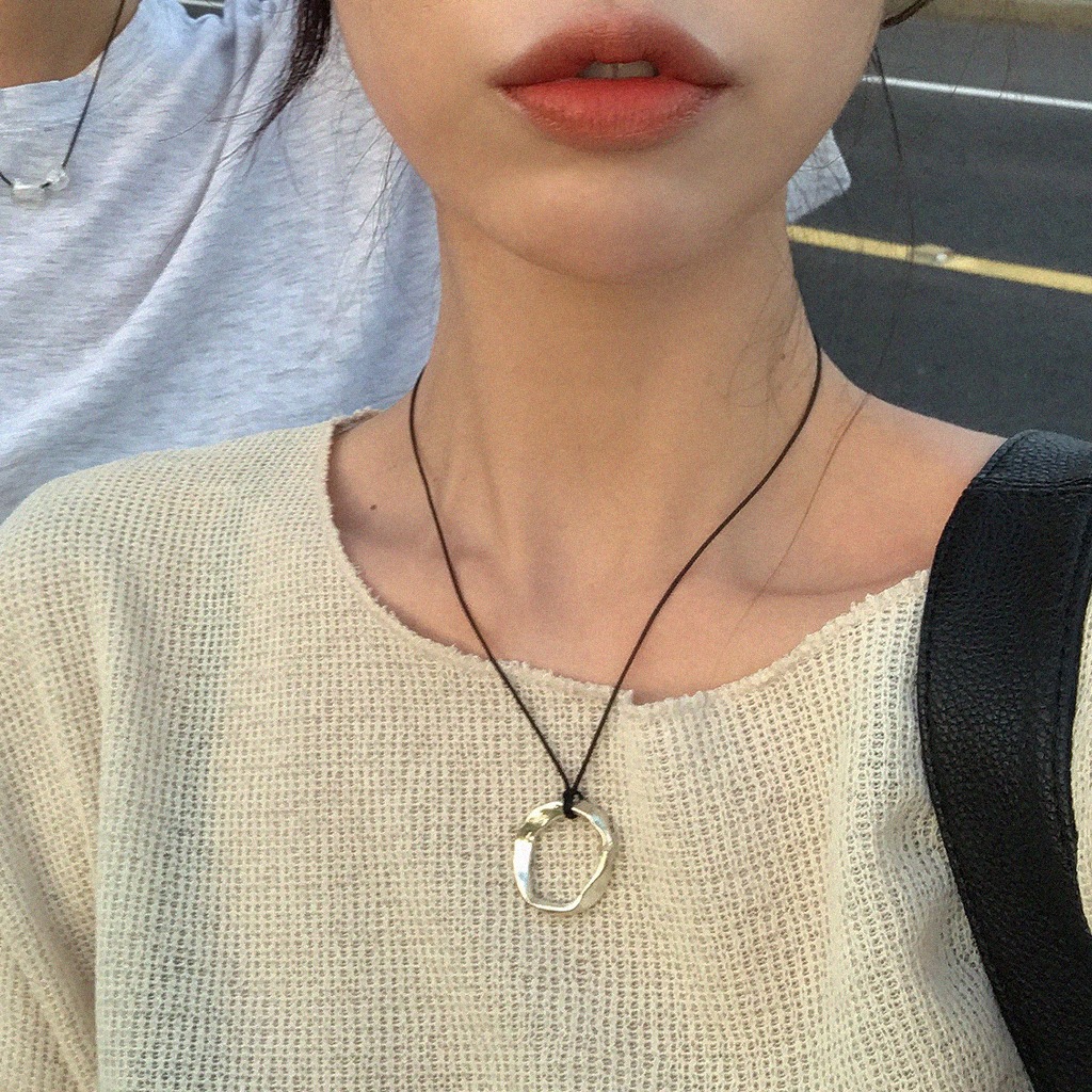 brass crushed circle necklace (2c) | ファッション通販サイト NUGU