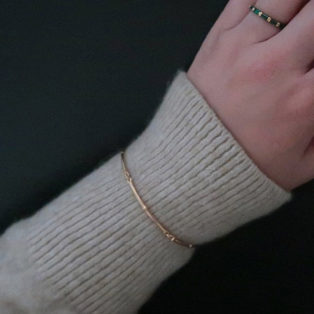 GOLD BAMBOO CHAIN BRACELET | ファッション通販サイト NUGU