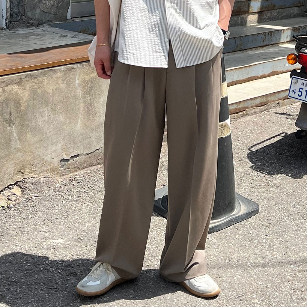 タック入りゴムスラックス(6colors) | ファッション通販サイト NUGU