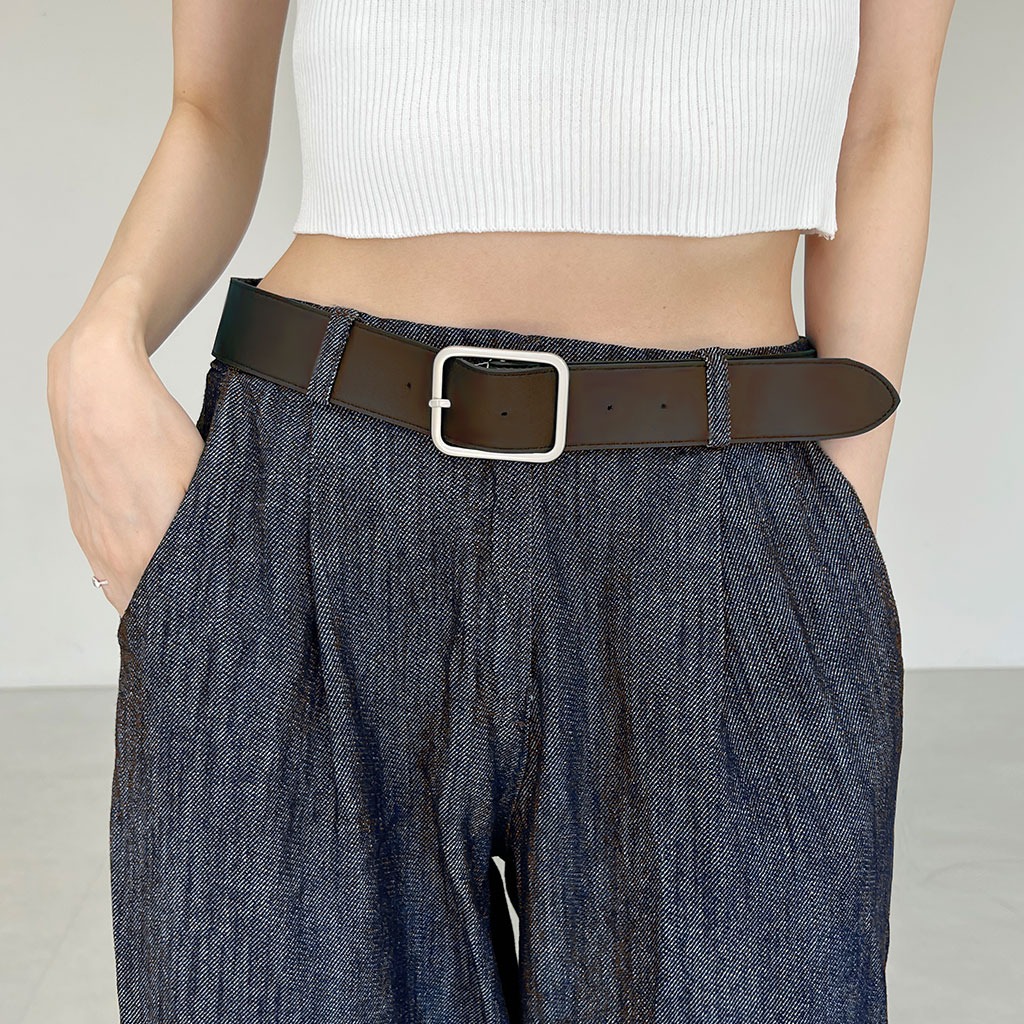 matte square base belt | ファッション通販サイト NUGU