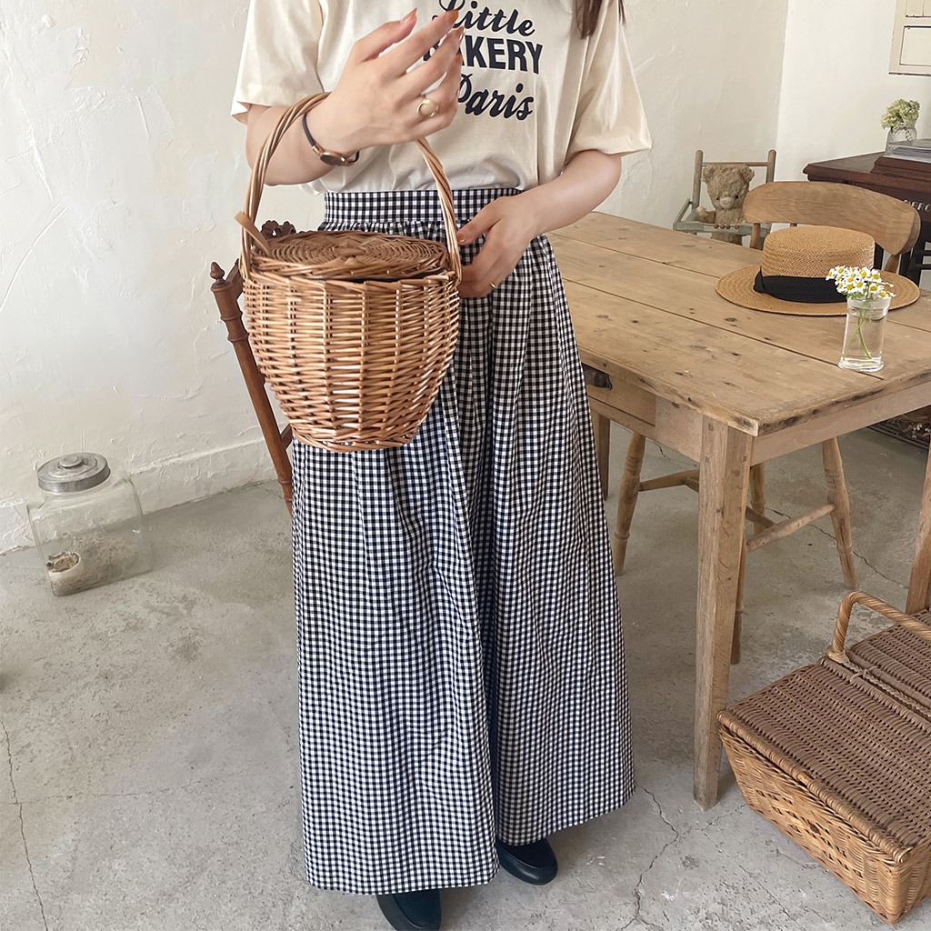 jolly maxi long check skirt | ファッション通販サイト NUGU