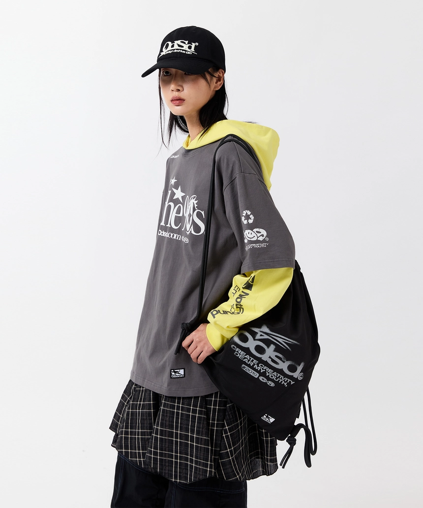 Odsd Curved Sporty String Bag - BLACK | ファッション通販サイト NUGU