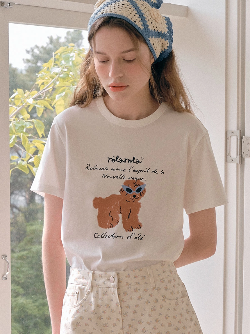 ROLA SUNGLASSES PUPPY STANDARD FIT T-SHIRT WHITE | ファッション通販サイト NUGU