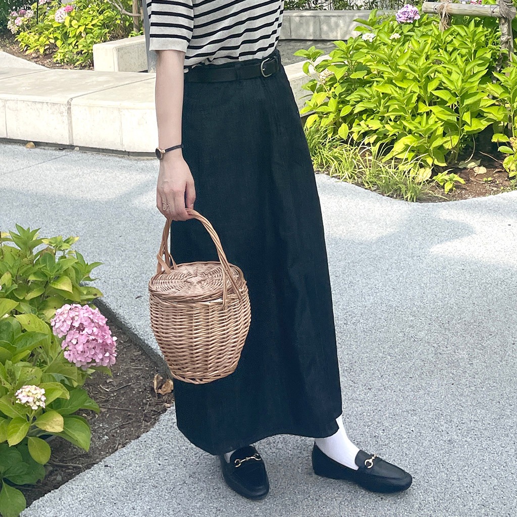 begin denim long skirt | ファッション通販サイト NUGU