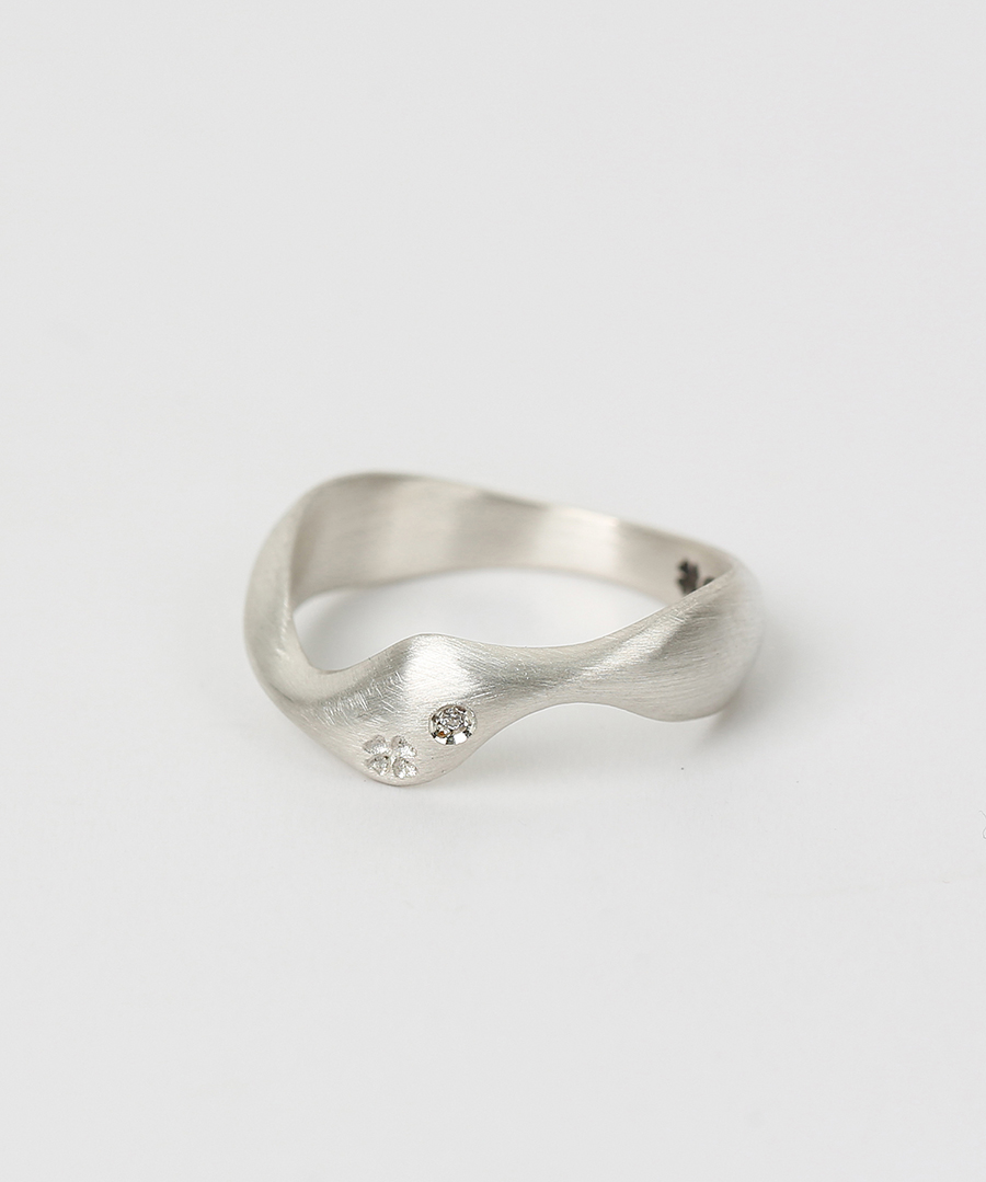 Clover wave ring W (925 silver) | ファッション通販サイト NUGU