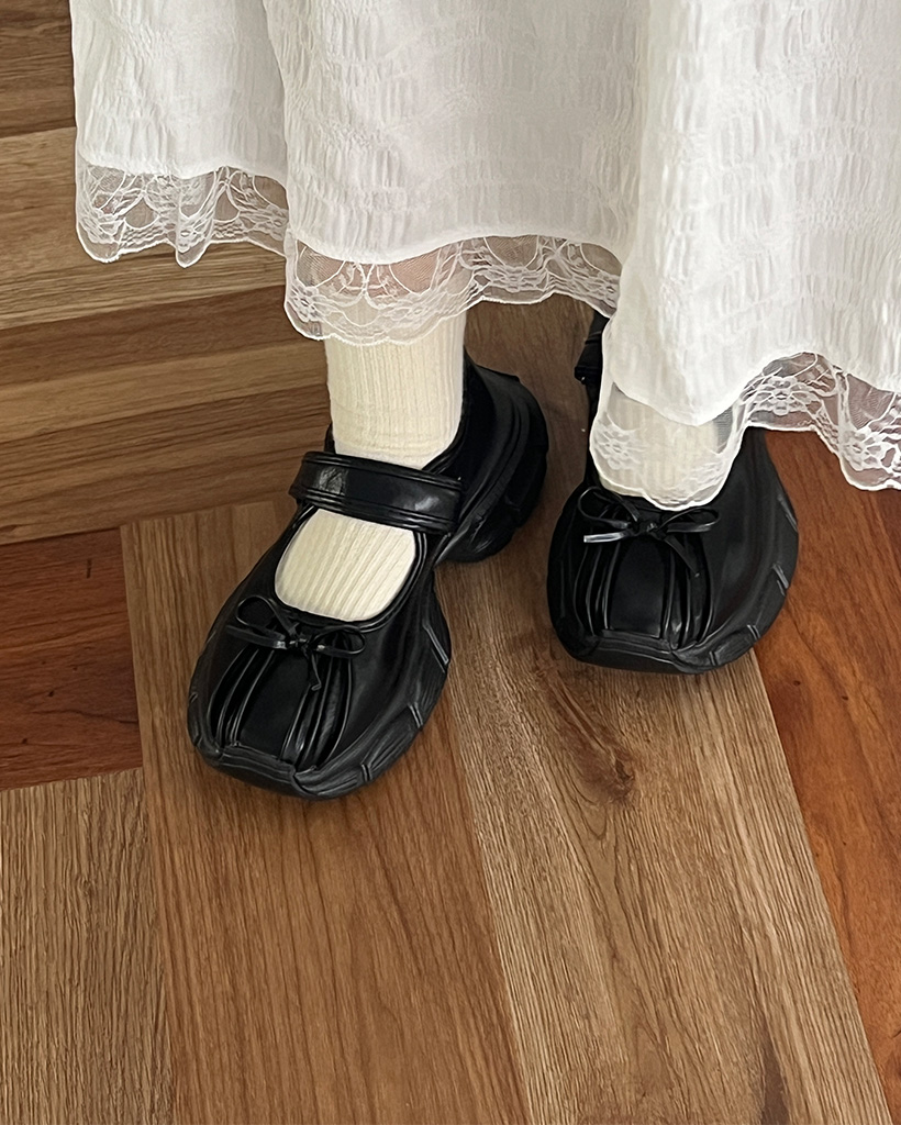 リボンメリージェーンスニーカー | ファッション通販サイト NUGU