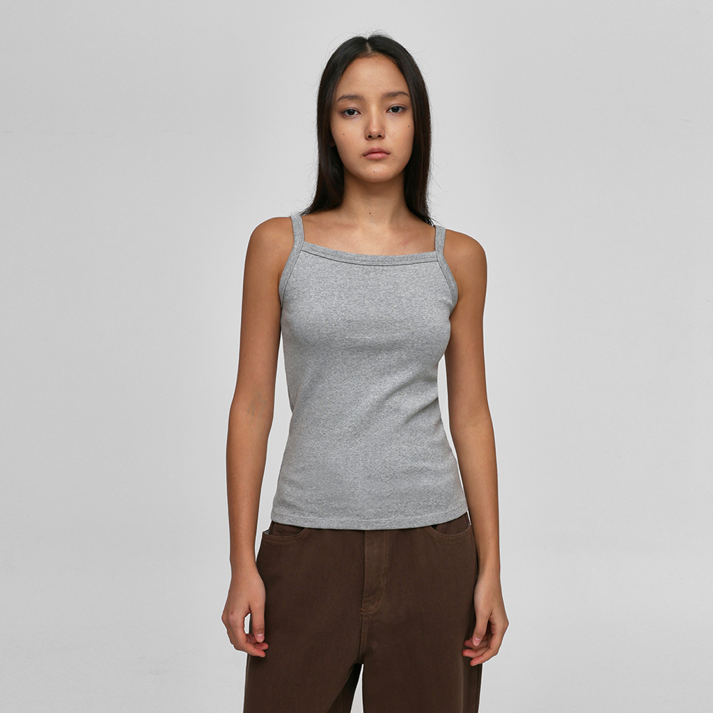 [B-BASIC] スクエアネック起毛ノースリーブ | ファッション通販サイト NUGU