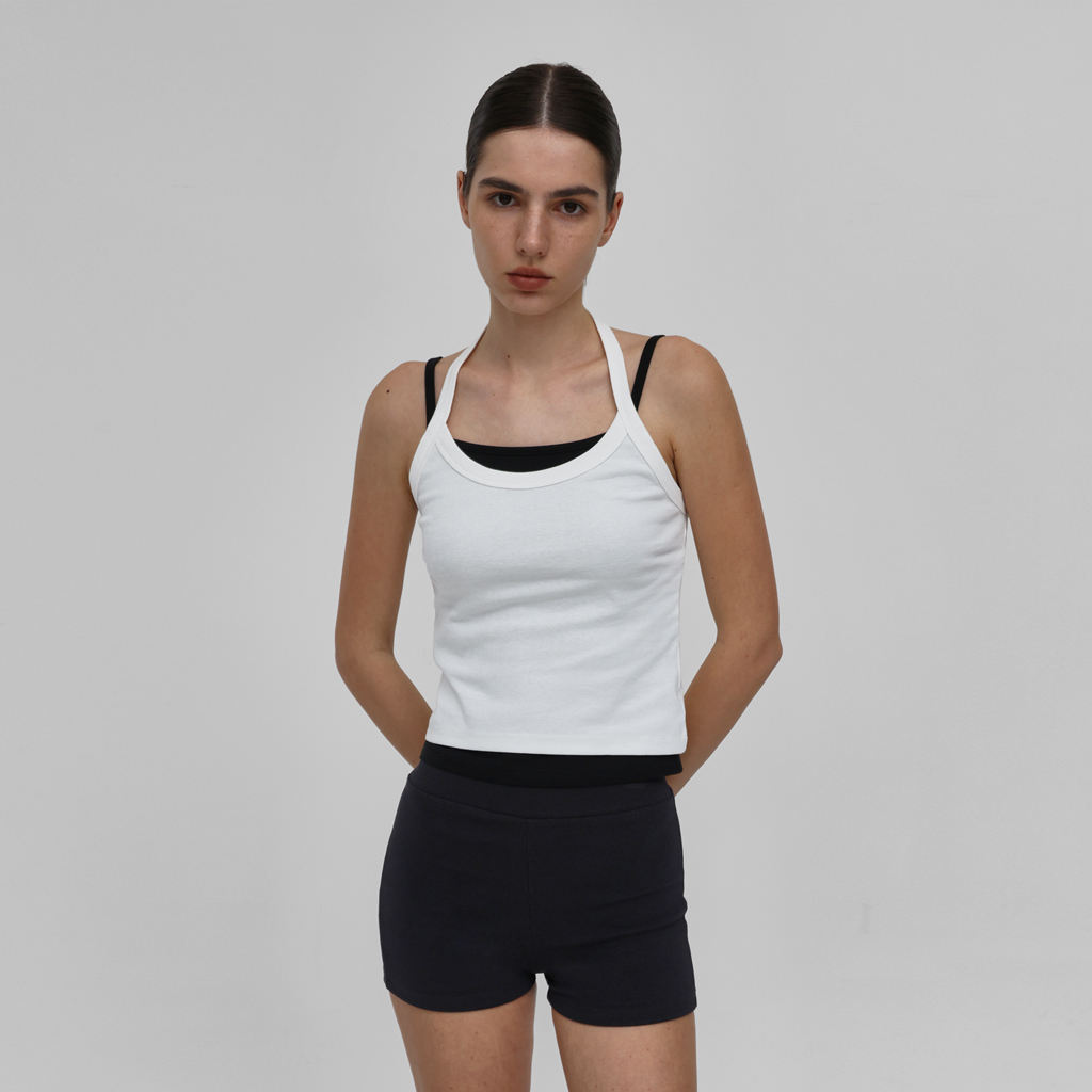 [B-BASIC] スタンダードストラップホルターノースリーブ | ファッション通販サイト NUGU