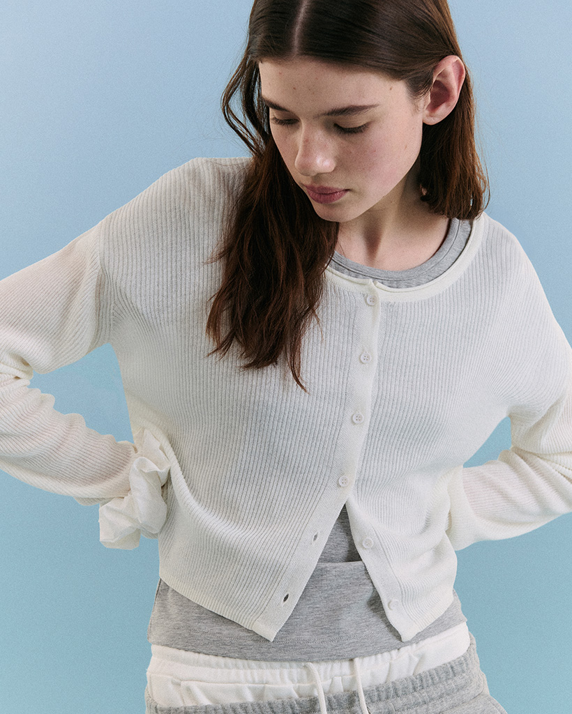 BASIC LINEN CARDIGAN WHITE | ファッション通販サイト NUGU