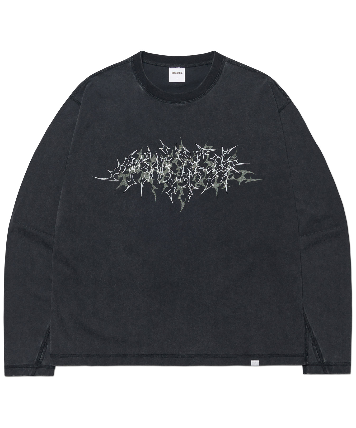 BEHEMOTH LONG SLEEVE TEE - WASHED BLACK | ファッション通販サイト NUGU