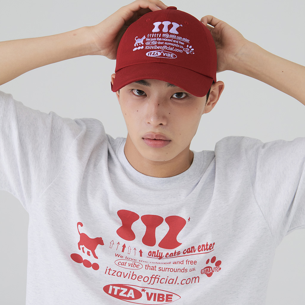 ITZ OFFICIAL LOGO BALL CAP - RED | ファッション通販サイト NUGU