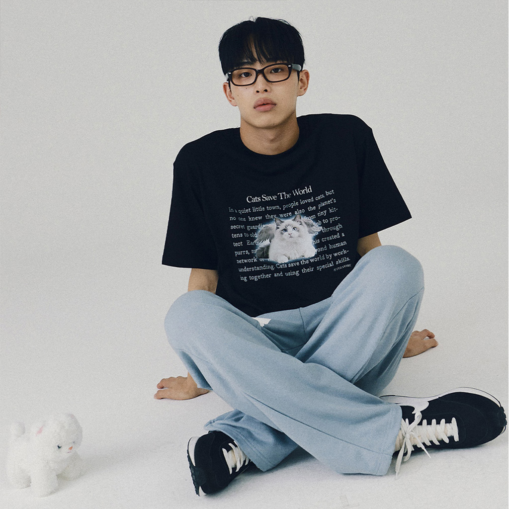 ANGEL CAT VER.4 T SHIRT - BLACK | ファッション通販サイト NUGU