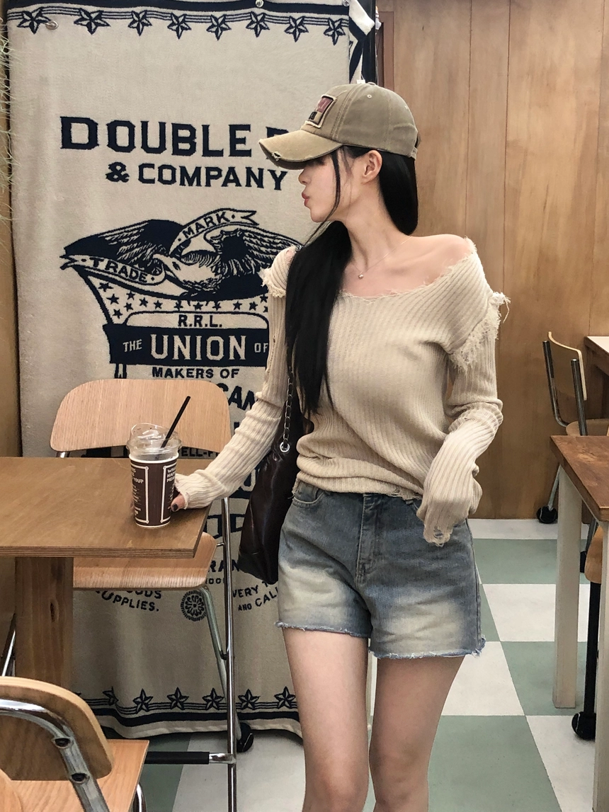 ダメージリブ(3color) | ファッション通販サイト NUGU