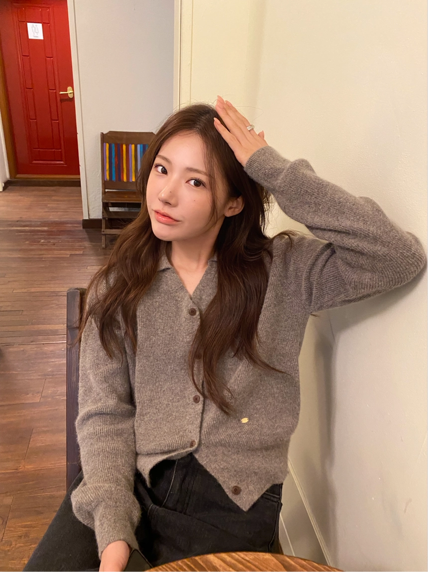 [Influencer pick] Tania fox Collar Pendant Cardigan | ファッション通販サイト NUGU