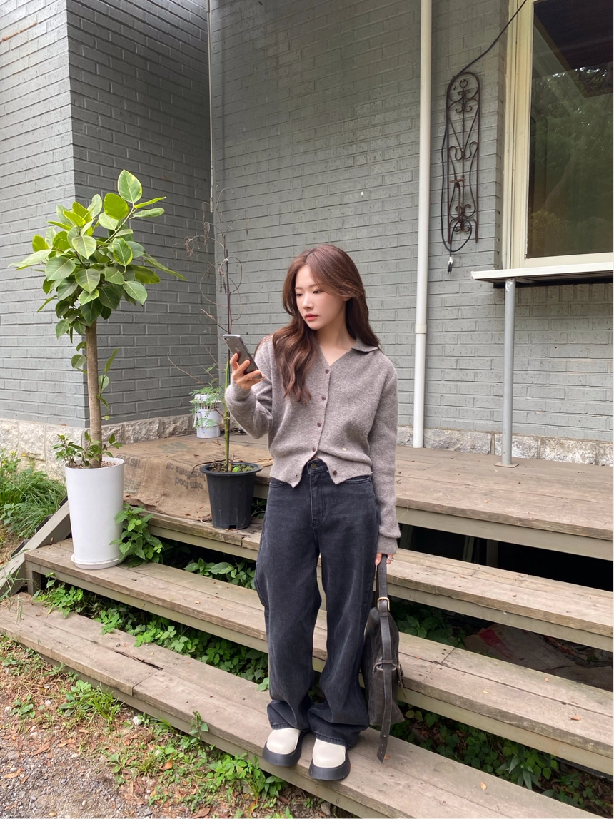 [Influencer pick] Tania fox Collar Pendant Cardigan | ファッション通販サイト NUGU