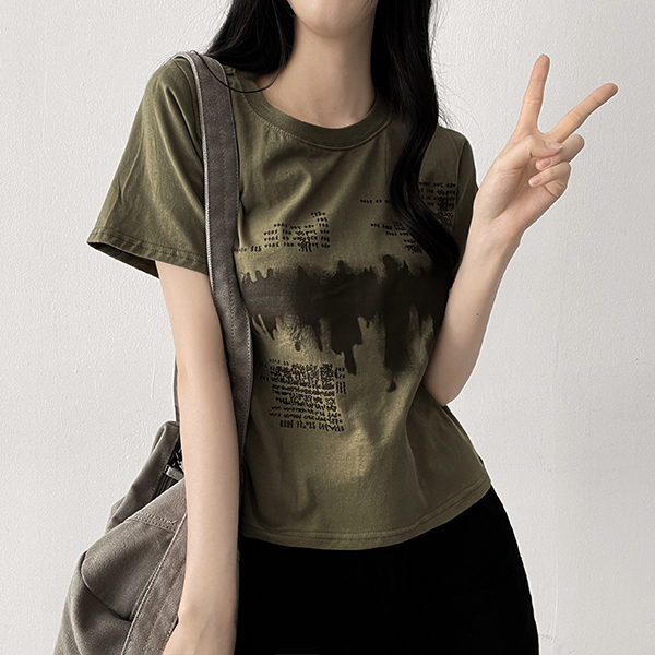 レタリング半袖Tシャツ(3color) | ファッション通販サイト NUGU