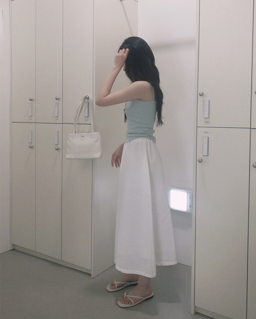 #SLOWMADE. ピュアコットンロングスカート | ファッション通販サイト NUGU