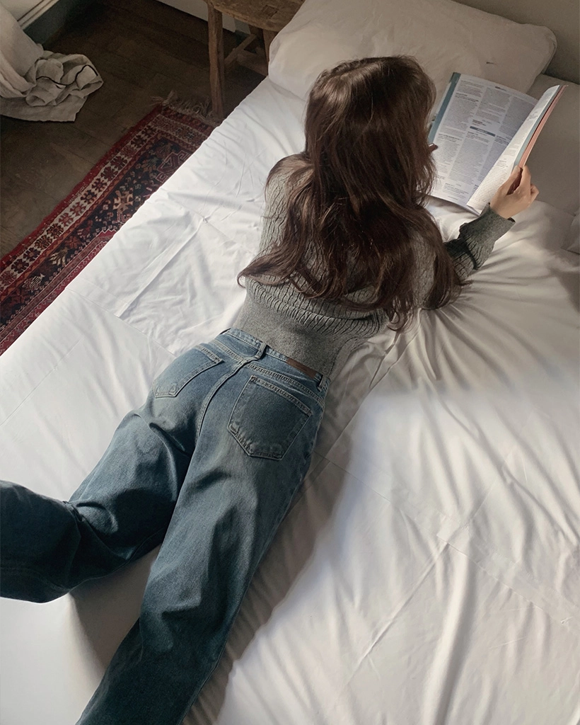 #SLOWMADE. (basic/long/5万枚突破)ワイドデニムパンツ-4size_秋服 | ファッション通販サイト NUGU