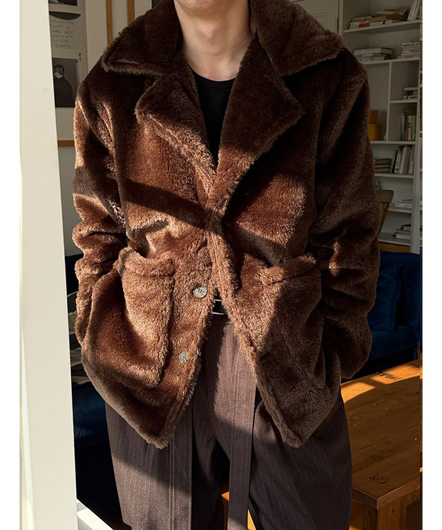 [Unisex] nuoi kara fur coat(2color) | ファッション通販サイト NUGU