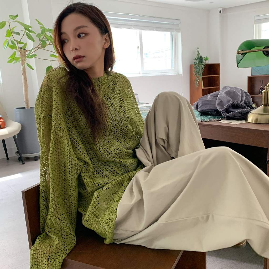 [ユニセックス] シースルービーチネットニット-5color | ファッション通販サイト NUGU