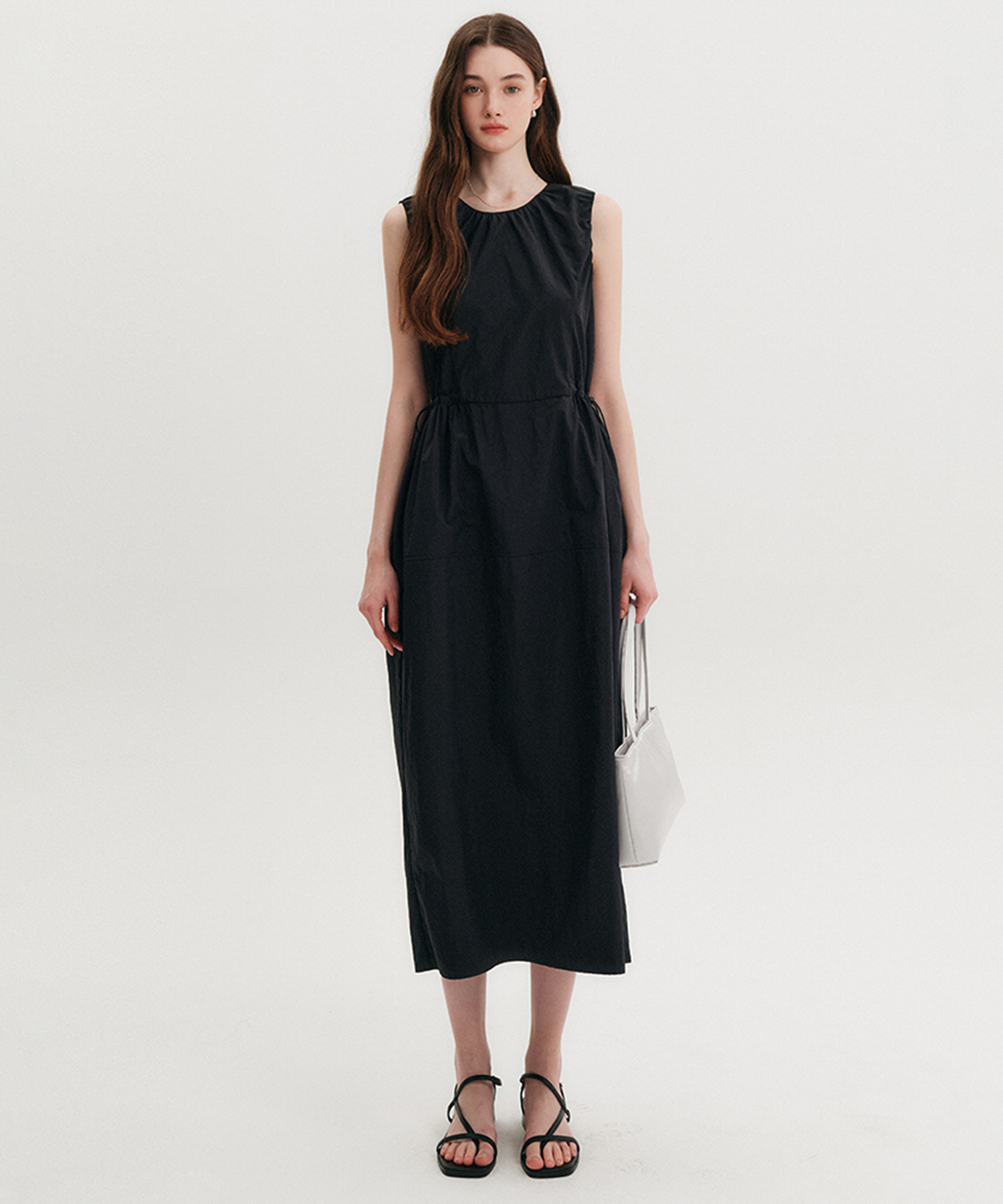 ELLA NYLON VULUME DRESS_BLACK | ファッション通販サイト NUGU