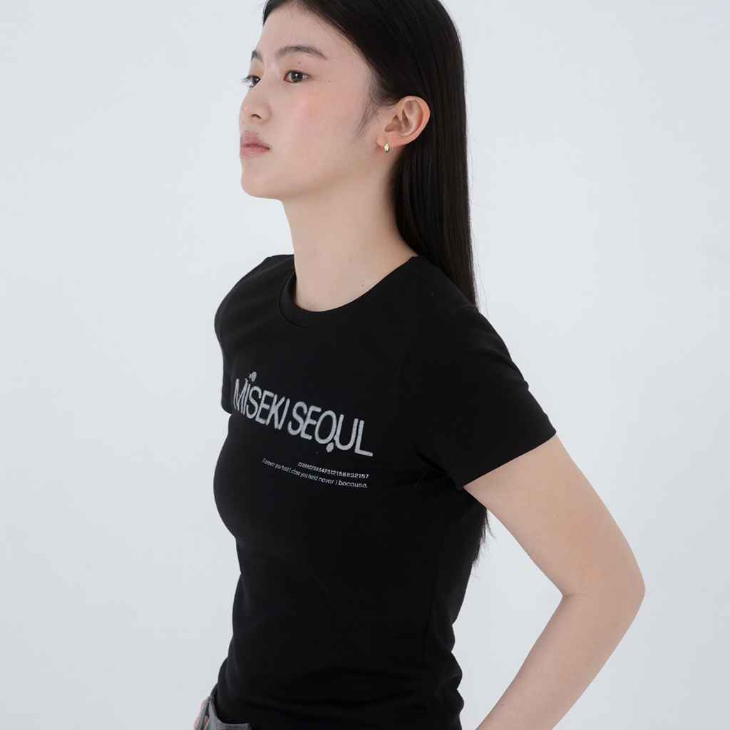 Logo short sleeves BLACK | ファッション通販サイト NUGU