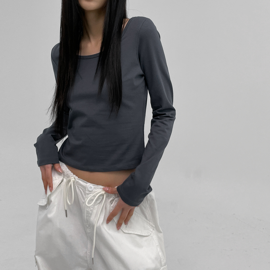 [original] スーザンワイドUネック長袖Tシャツ|ファッション通販サイトNUGU