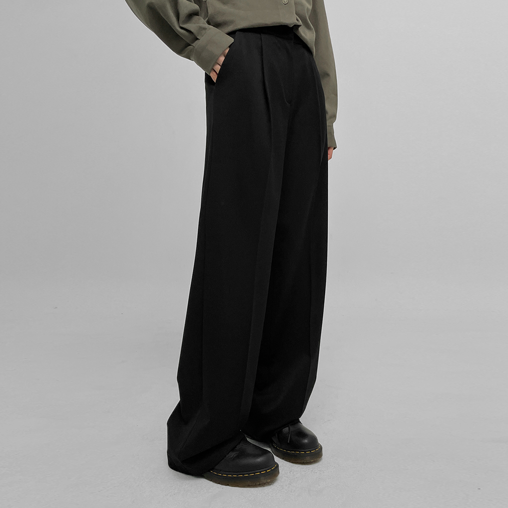 [original] テンションジョーワイドロングスラックス (起毛ver) | ファッション通販サイト NUGU