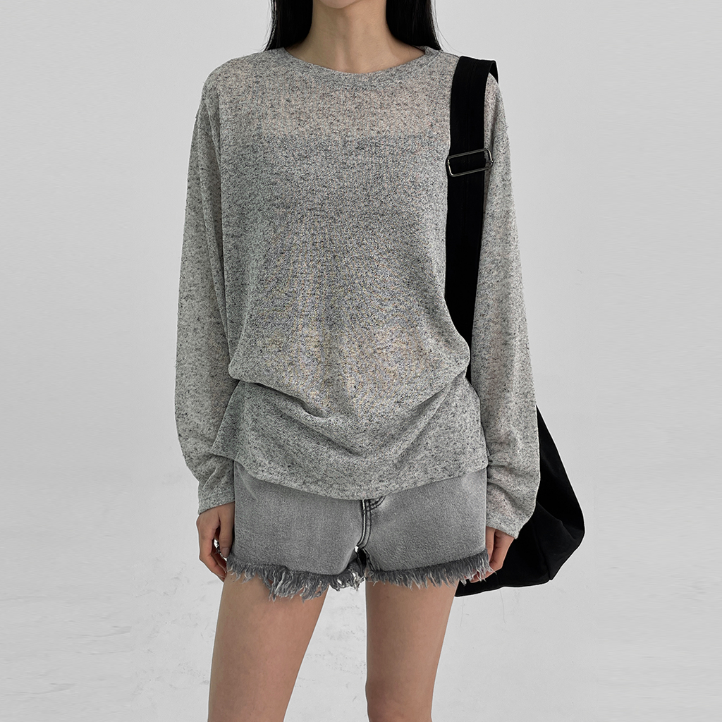 [original] ピートンリネンニット長袖Tシャツ (2TYPE) | ファッション通販サイト NUGU