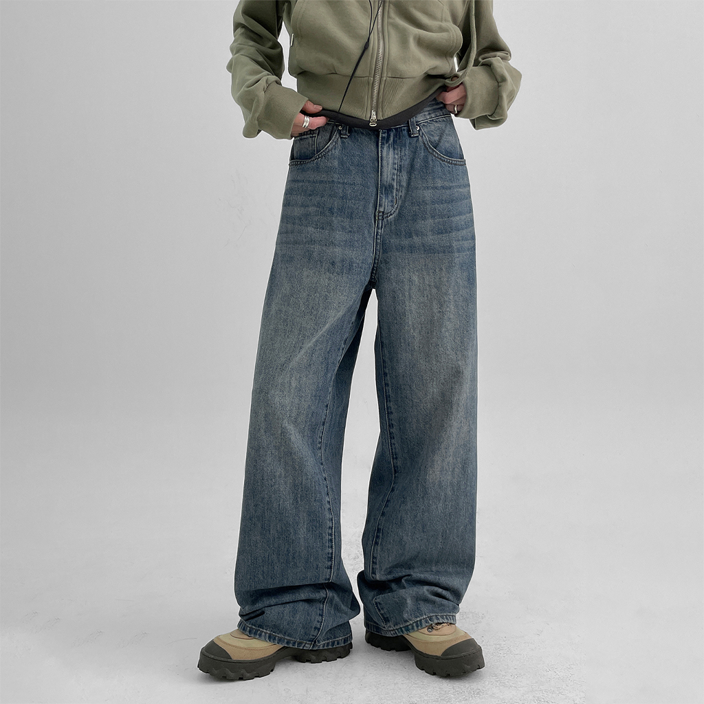 [original] フランワイドデニムパンツ | ファッション通販サイト NUGU