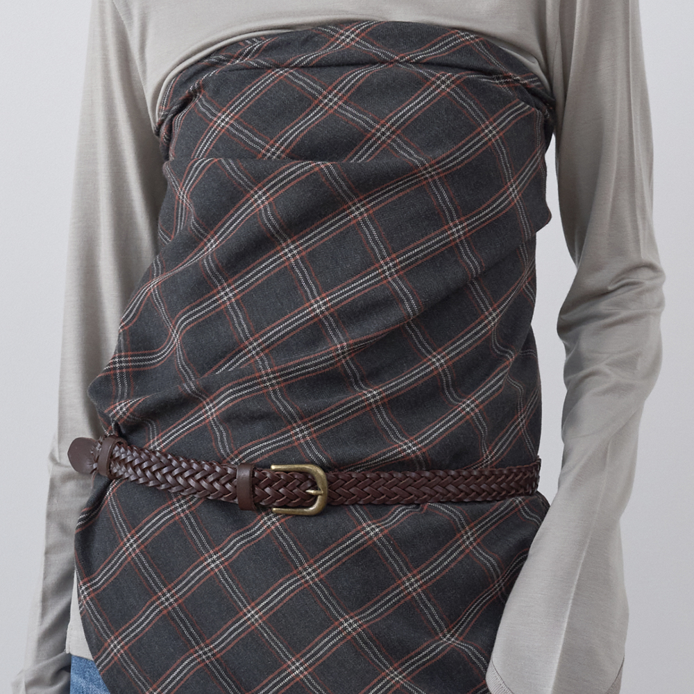 M LEATHER BELT_BROWN | ファッション通販サイト NUGU