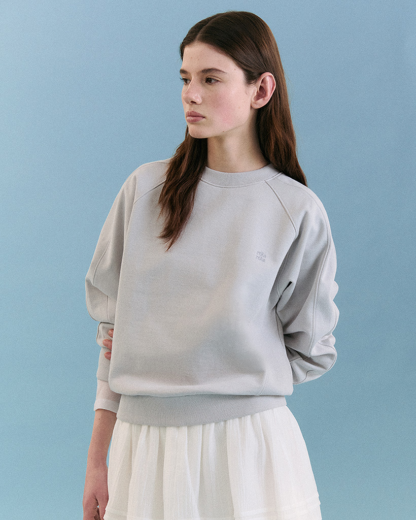 NUBASIC LOGO SWEATSHIRT LIGHT BLUE | ファッション通販サイト NUGU