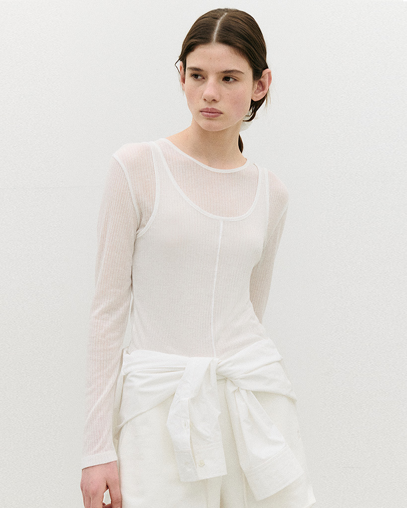 NUBASIC TENCEL T-SHIRT SET IVORY | ファッション通販サイト NUGU