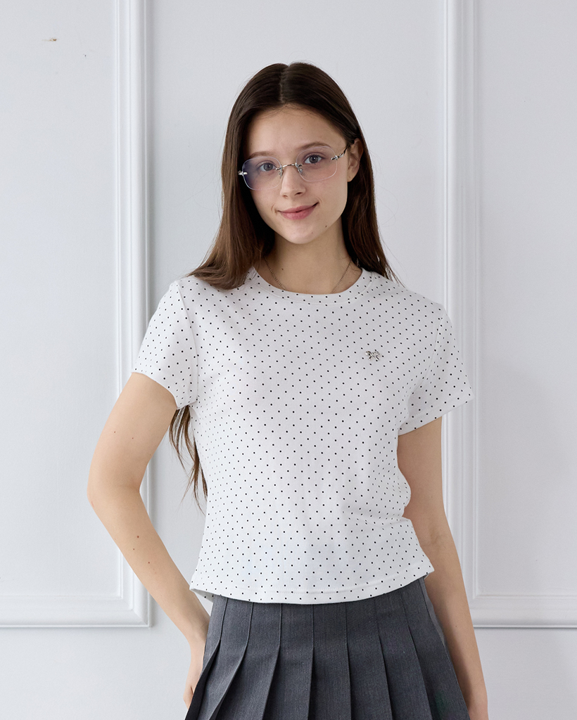 PETITE DOT T-SHIRT_WHITE | ファッション通販サイト NUGU
