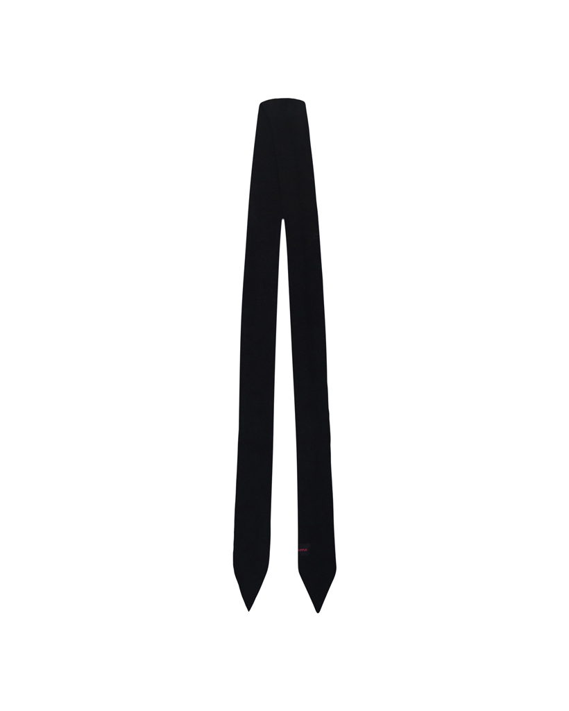 SOFT RIBBON TIE MUFFLER_BLACK | ファッション通販サイト NUGU