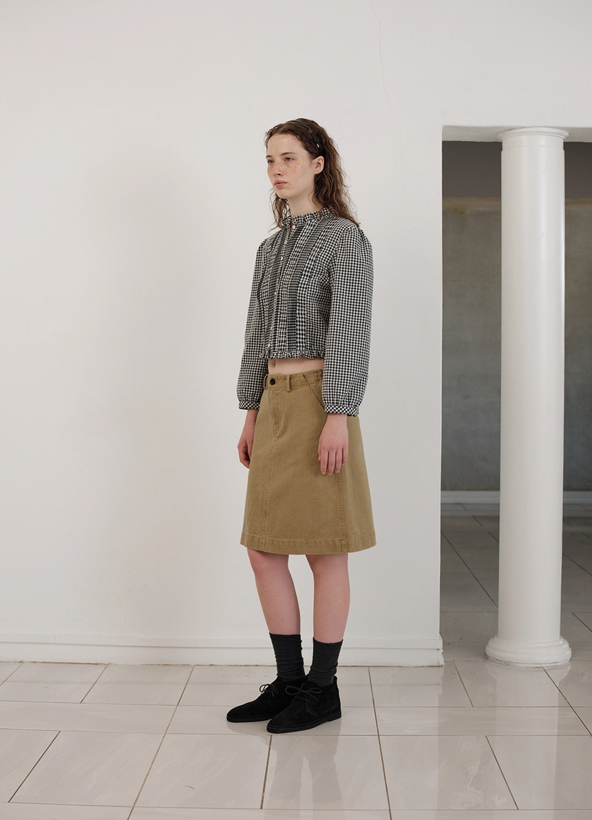 [nugu先行販売] Plene Pintuck blouse_Check | ファッション通販サイト NUGU