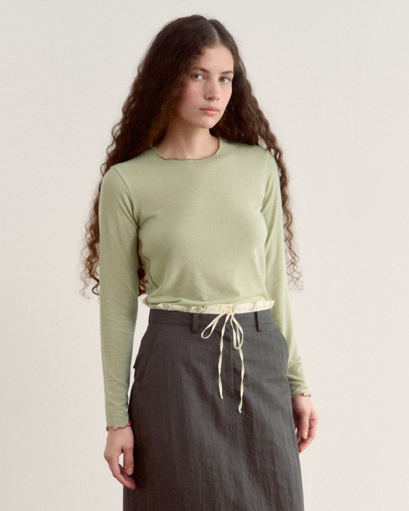Relaxed Tencel Top (Mint) | ファッション通販サイト NUGU