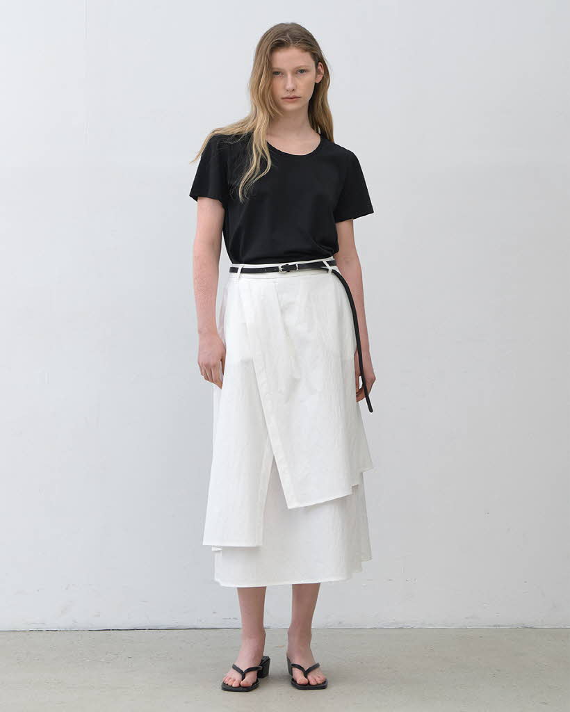 (SK-5024)ESSENTIAL CREPE BELT SKIRT S | ファッション通販サイト NUGU